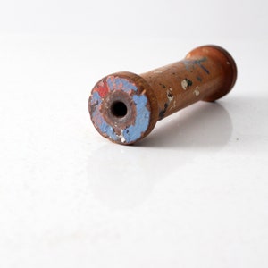 Antique Painted Spool, Folk Art Wooden Industrial Thread Spool - Etsy