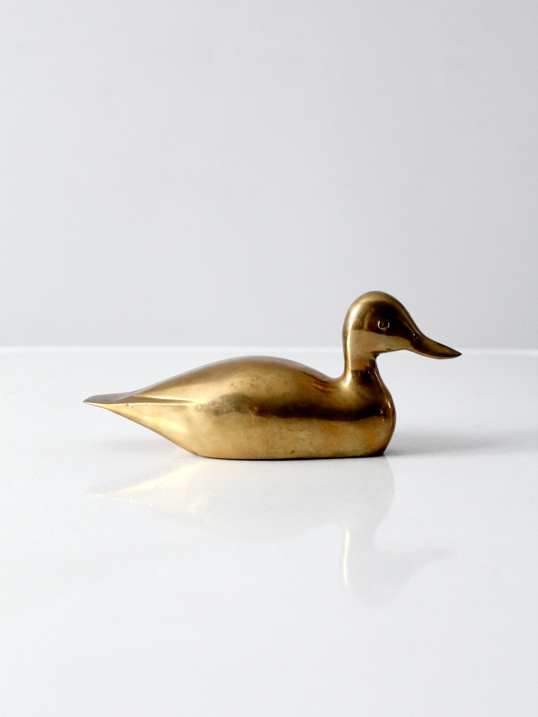 Mid-century Brass Duck Figure - Etsy
