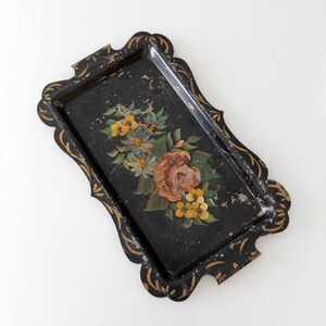 Antique Tole Tray Victorian Hand Painted Metal Tray - Etsy
