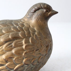 Mid-century Brass Partridge Bird - Etsy
