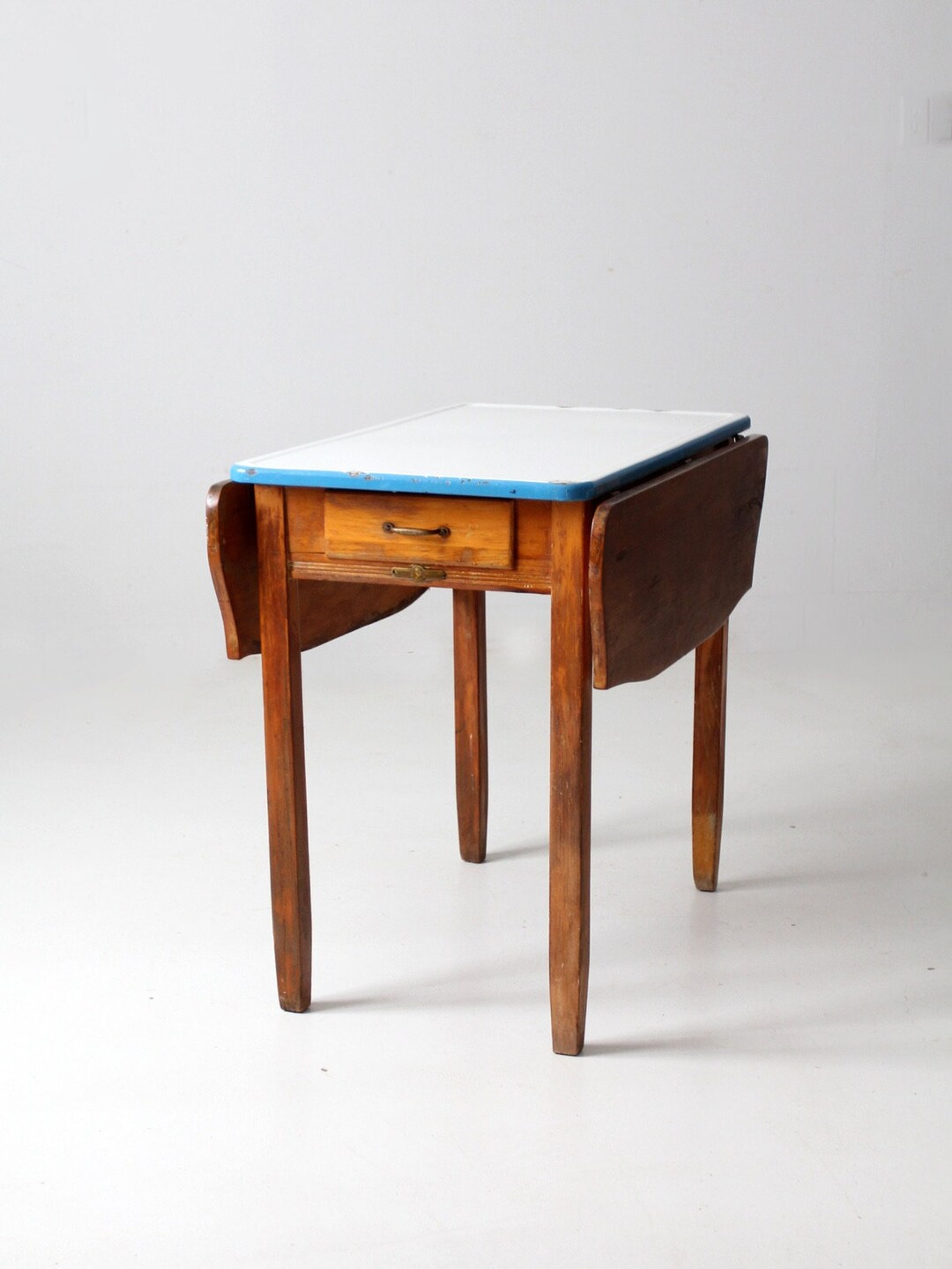 Antique Napanee Enamel Top Kitchenette Table - Etsy