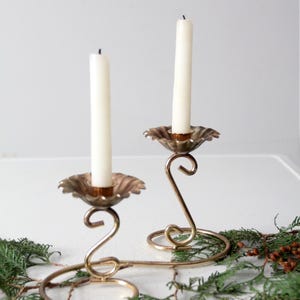 Vintage Brass Double Candlestick Holder - Etsy