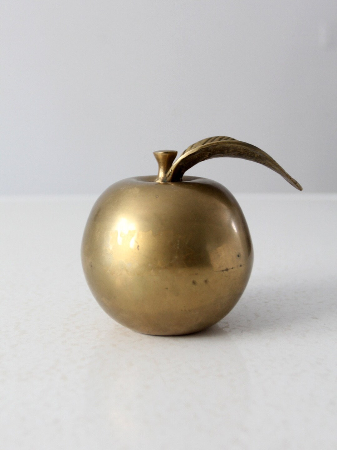 Mid-century Brass Apple Paperweight - Etsy