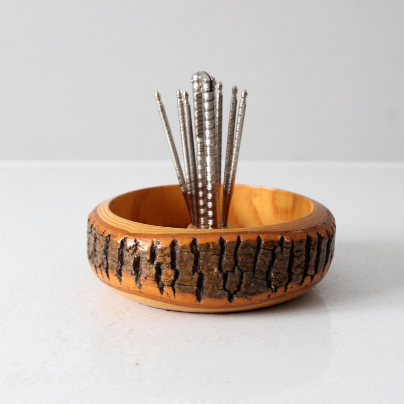 Nut Bowl With Nutcracker and Picks - Etsy