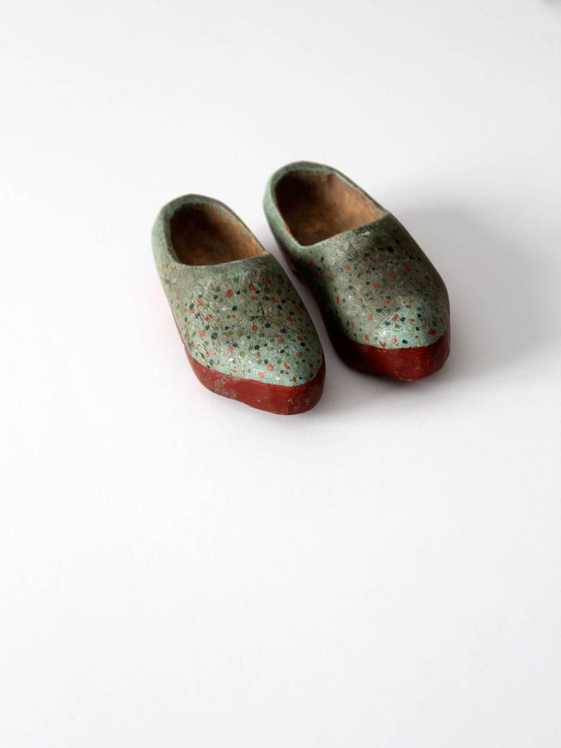 Antique Wooden Clogs Hand Painted Children's Wood Shoes - Etsy