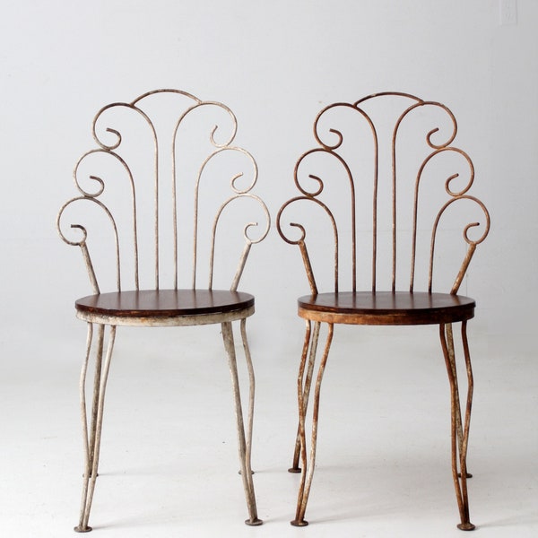 Wrought Iron Chairs - Etsy