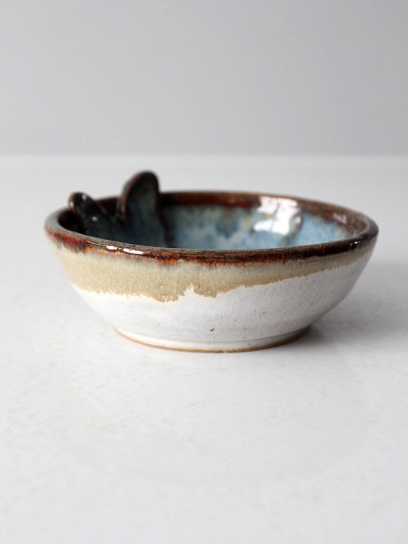Vintage Studio Pottery Butterfly Bowl - Etsy