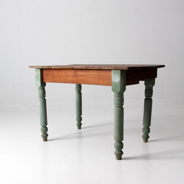 Antique Green Table - Etsy