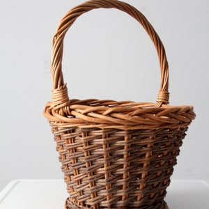 Vintage Wicker Basket - Etsy