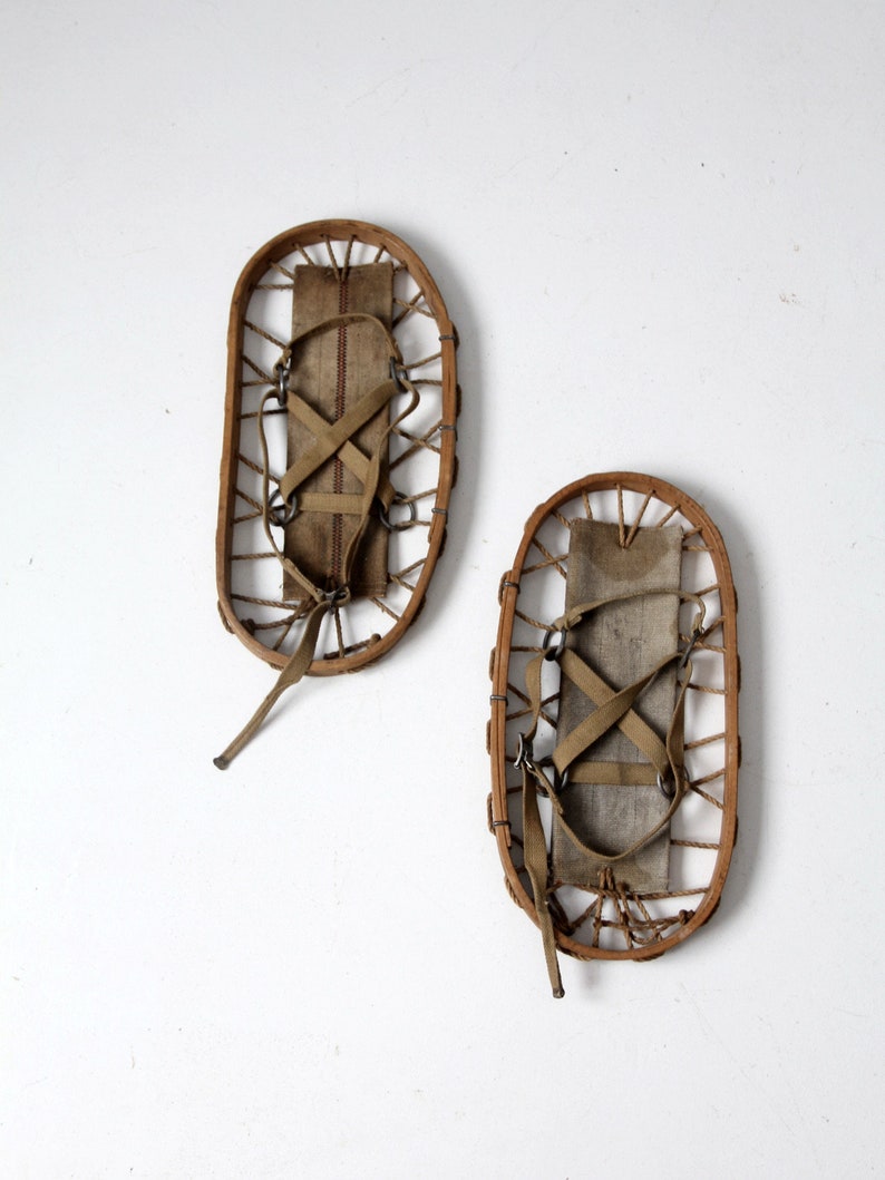 Vintage 1940s Bear Claw Snow Shoes - Etsy