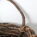 Vintage Rustic Wicker Wall Basket - Etsy