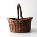 Vintage Wicker Handle Basket - Etsy