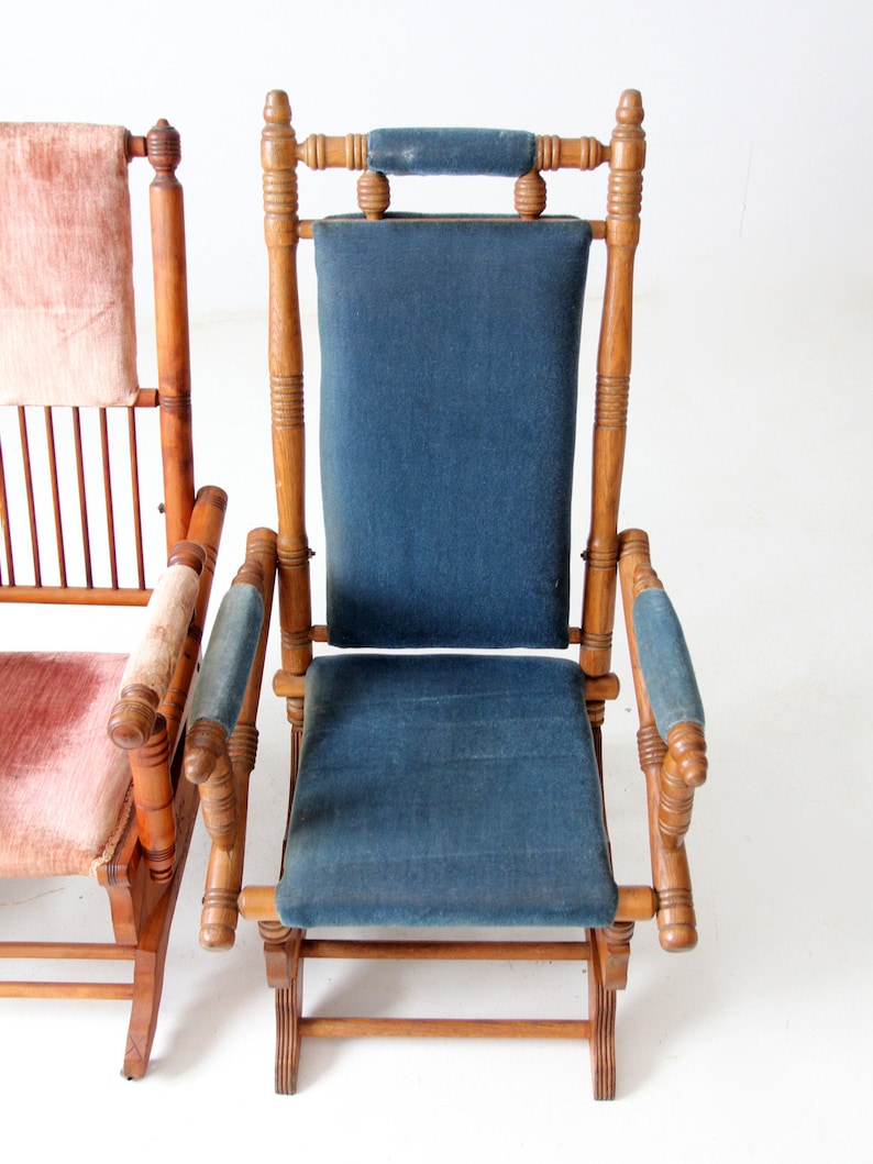 Victorian Platform Rocking Chair Pair - Etsy