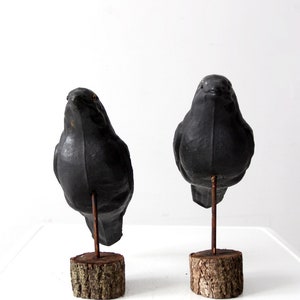 Vintage Crow Decoys Pair - Etsy