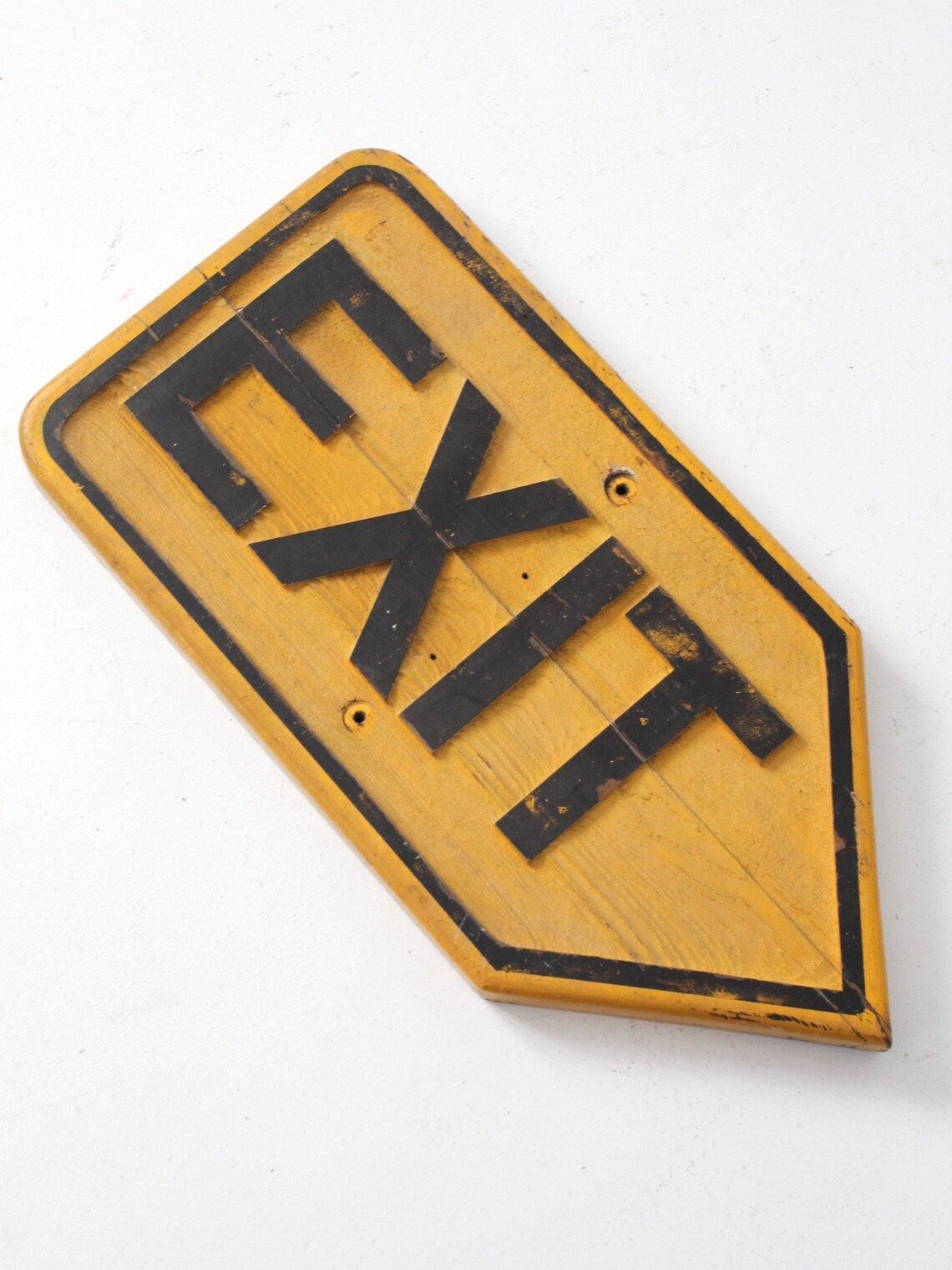 Vintage Rustic Wood Exit Sign - Etsy