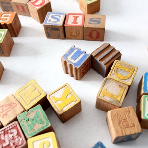 Vintage Toy Alphabet Blocks Collection 120 Pc - Etsy