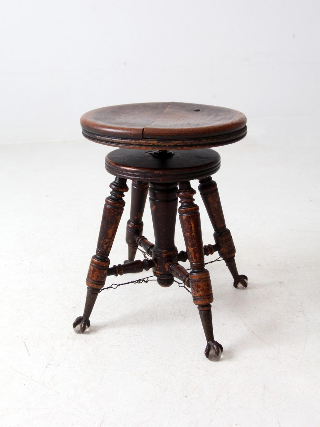 Antique Claw and Ball Foot Piano Stool - Etsy