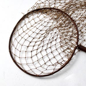 Antique Fish Net on Pole, Large Hand Held Fishing Net - Etsy