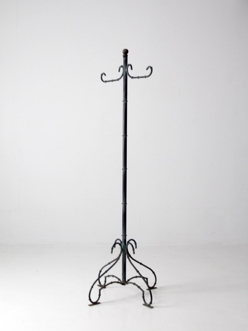 Vintage Metal Coat Rack Hall Stand - Etsy