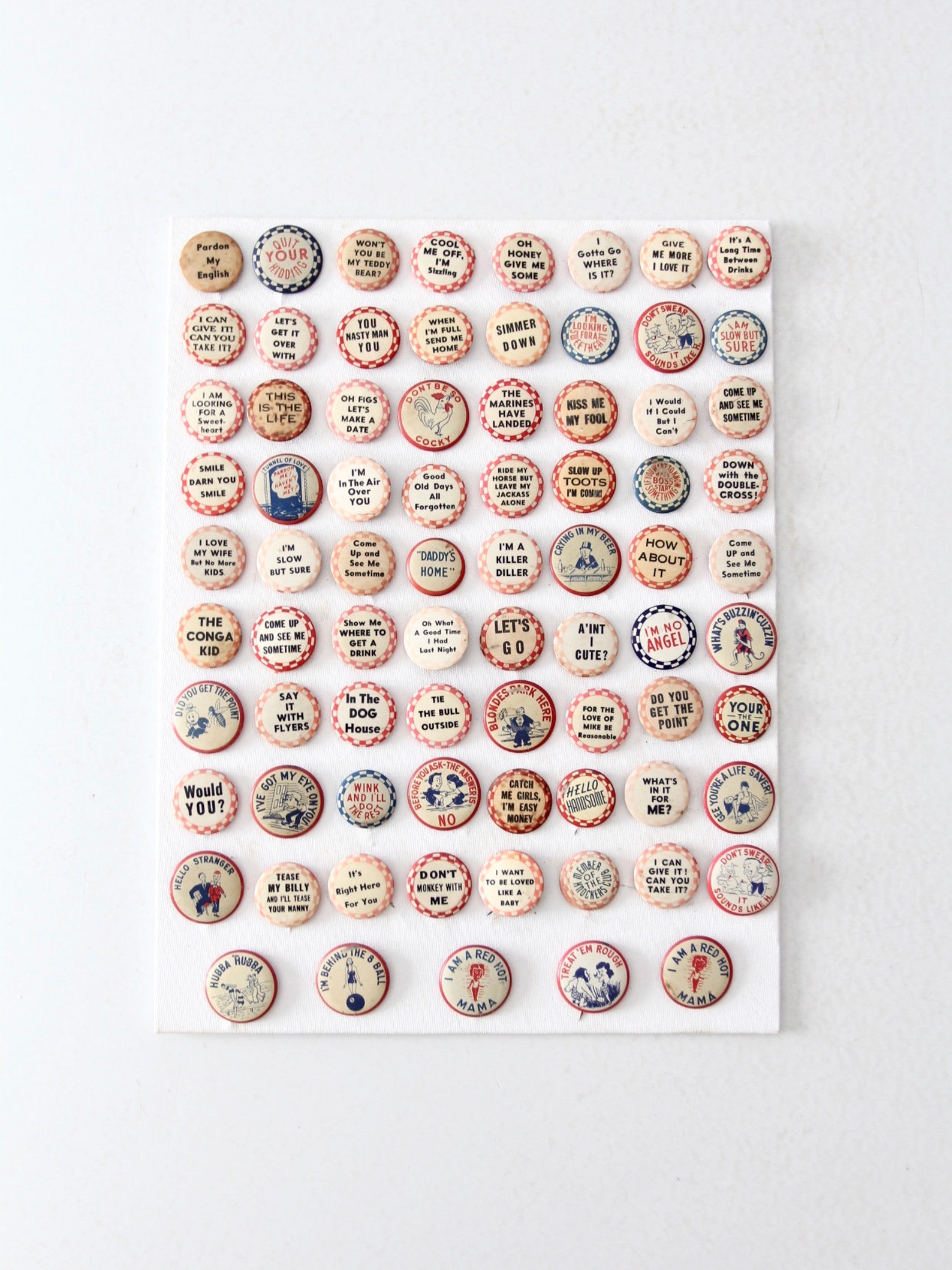 Vintage Pinback Buttons Collection Circa 1930s 1940s - Etsy