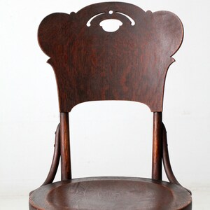 Antique Bentwood Chair With Cutout Back - Etsy