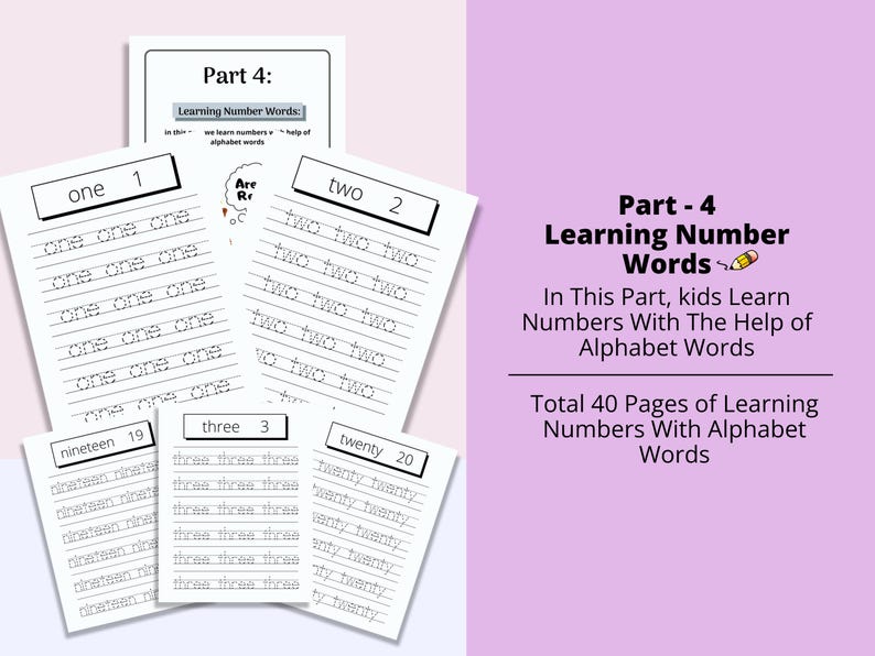Number Tracing Worksheets for Preschoolers, Preschool Numbers Tracing ...