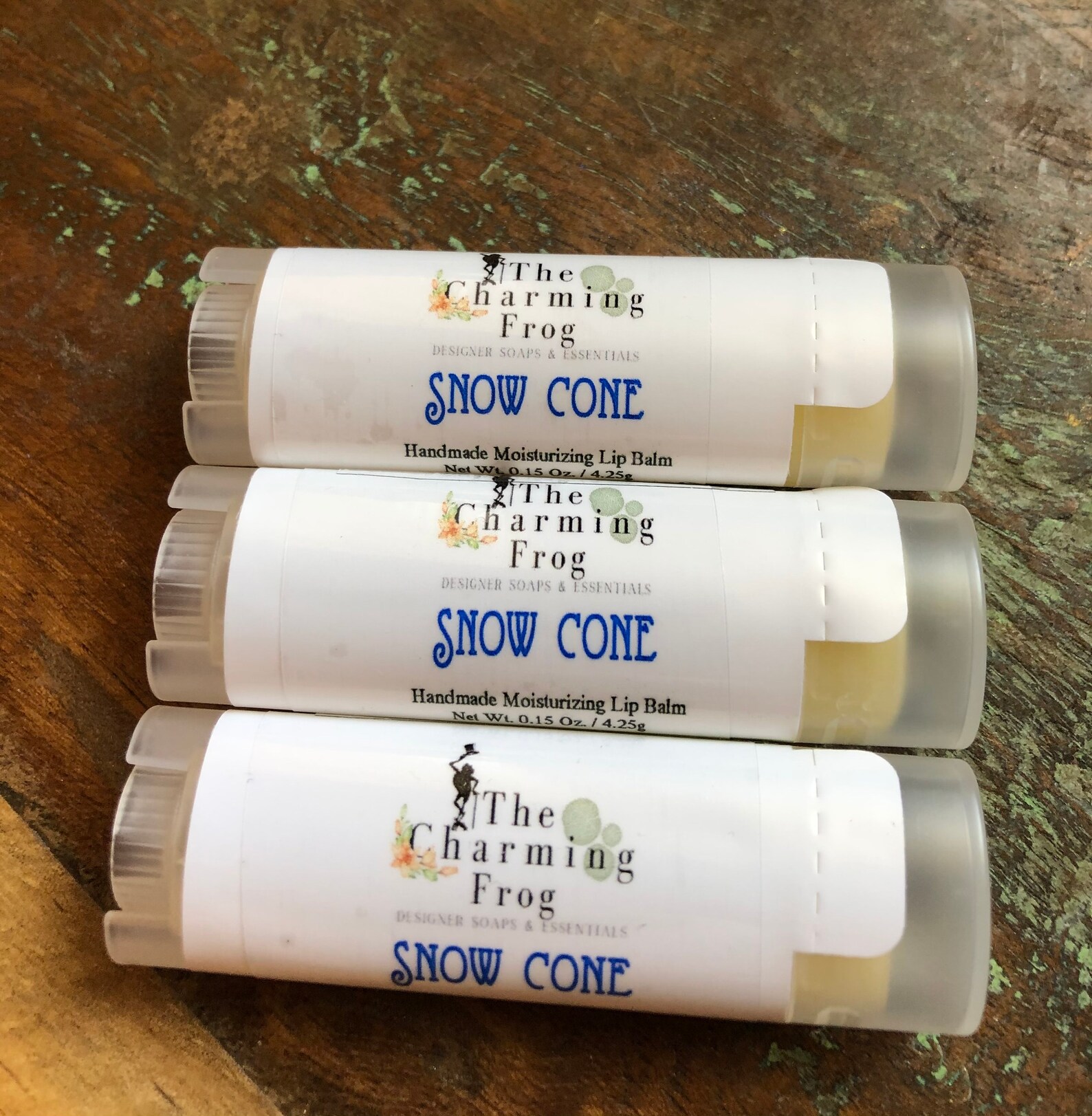 Snow Cone Lip Balm Unsweetened Lip Balm All Natural Lip Etsy
