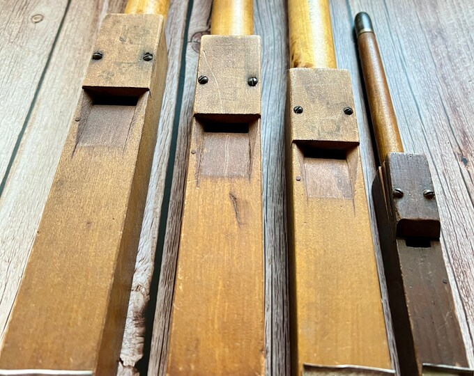 Vintage Antique Wood Pipe Organ Whistle Flutes, Set of Four - Etsy