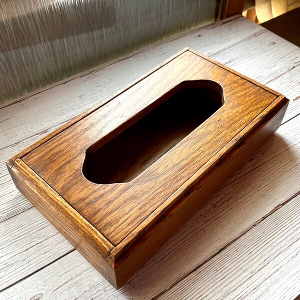 Wooden Tissue Box - Etsy