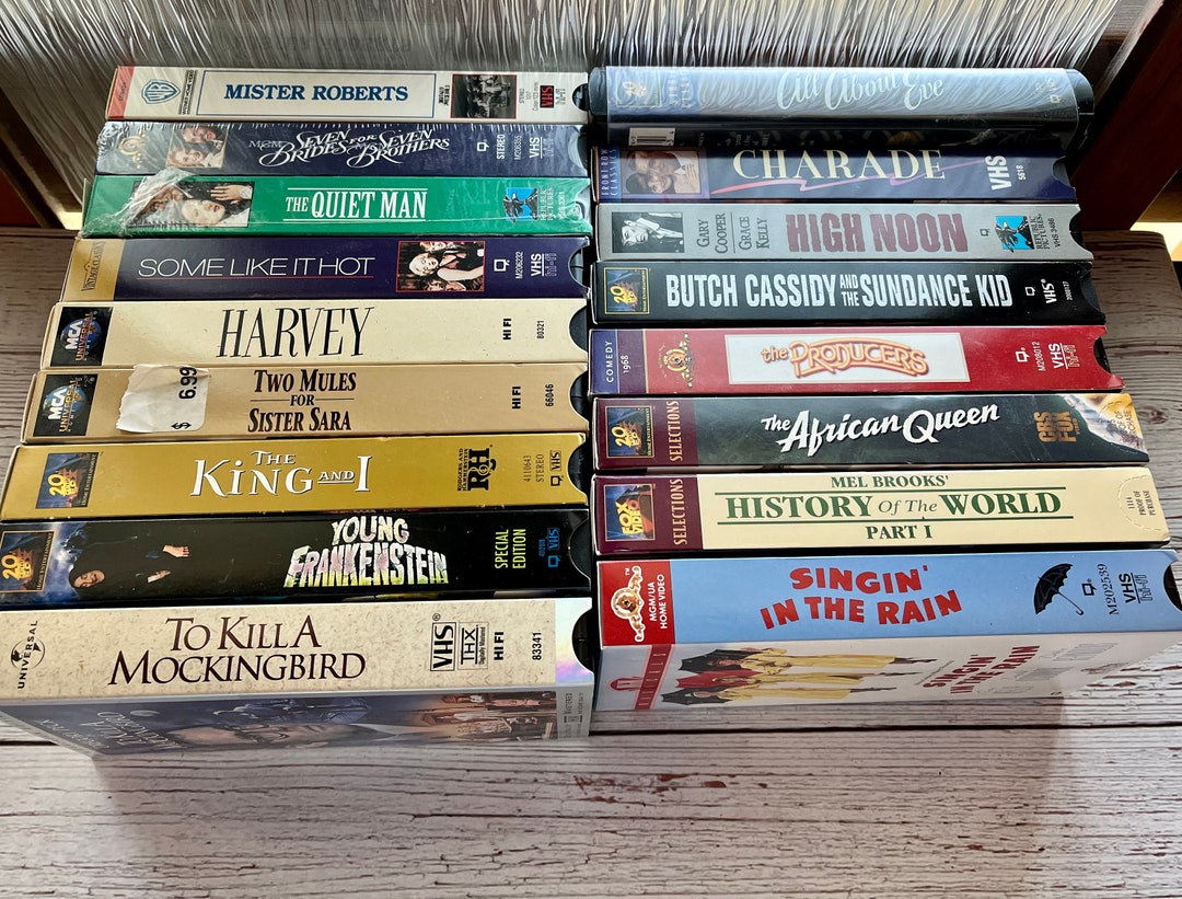 Vintage Movies Classics VHS 1940s 50s 60s Released in - Etsy