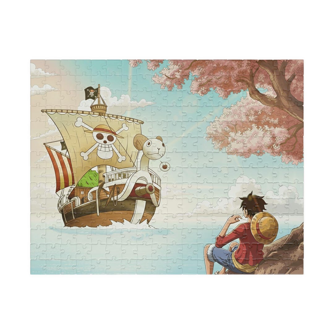 Luffy - Going Merry Puzzle - One Piece Anime Straw Hat Ship - Etsy