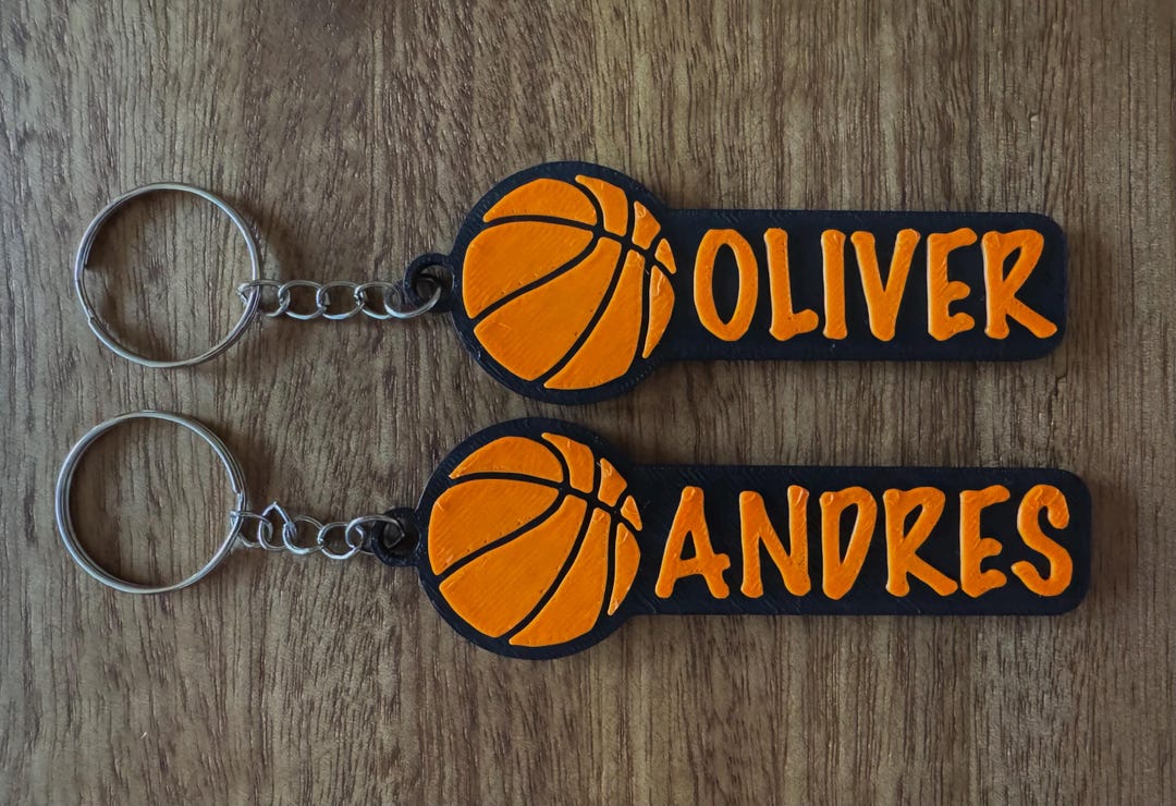 Personalised Basketball Name Tag - Etsy