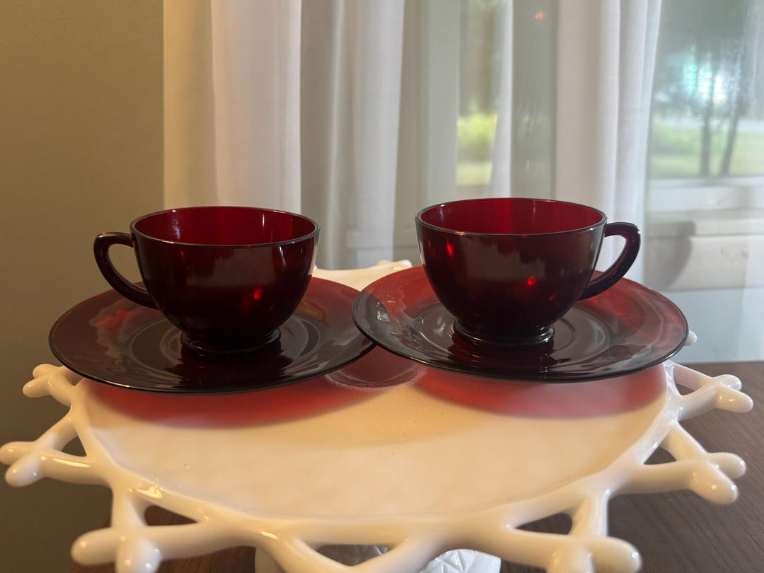 Ruby Red Depression Glassnull