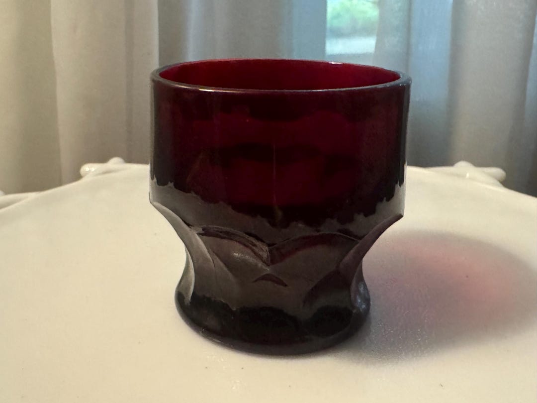 Ruby Red Depression Glass - Etsy