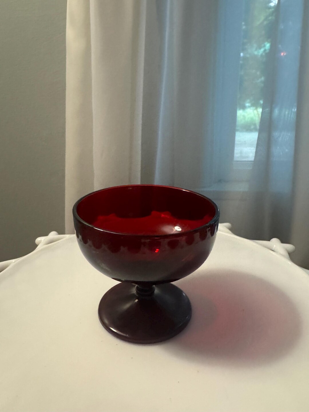 Ruby Red Depression Glass - Etsy