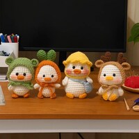 Pocket Duckling Crochet Pattern · Good Luck Duck Amigurumi Tutorial ...