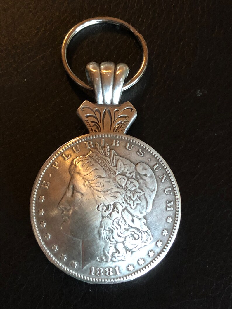 Morgan Dollar Reproduction Concho Scarf Slide or Keychain - Etsy
