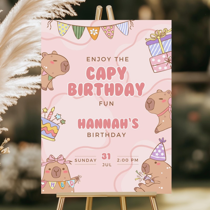 Custom Capybara Sign - Etsy Canada