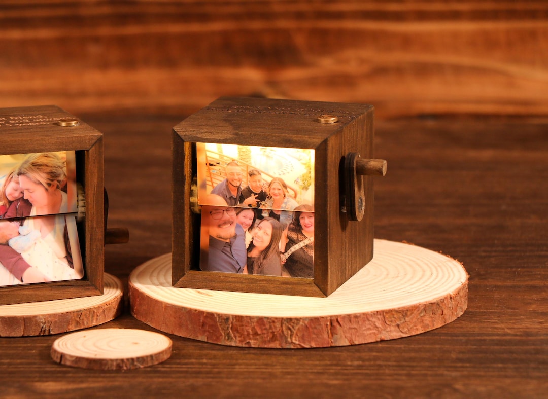 Custom Photo Flipbook Animation Box,personalized Wooden Photo Book With ...