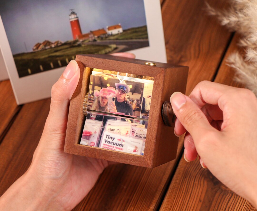 Custom Flip Book Frame Animation Wood Box,personalized Photo Flipbook ...