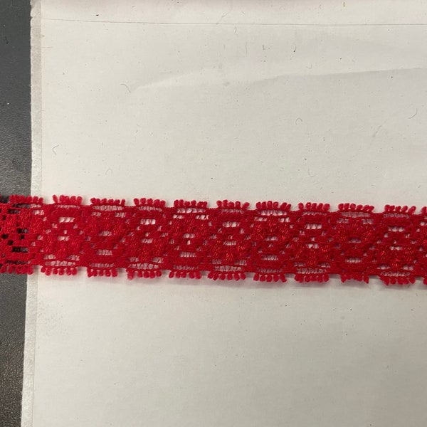 Red Lace Fabric - Etsy