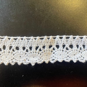 10 Yards White Corton Crochet Edge Scalloped 1”WIDE Lace Trim - Etsy