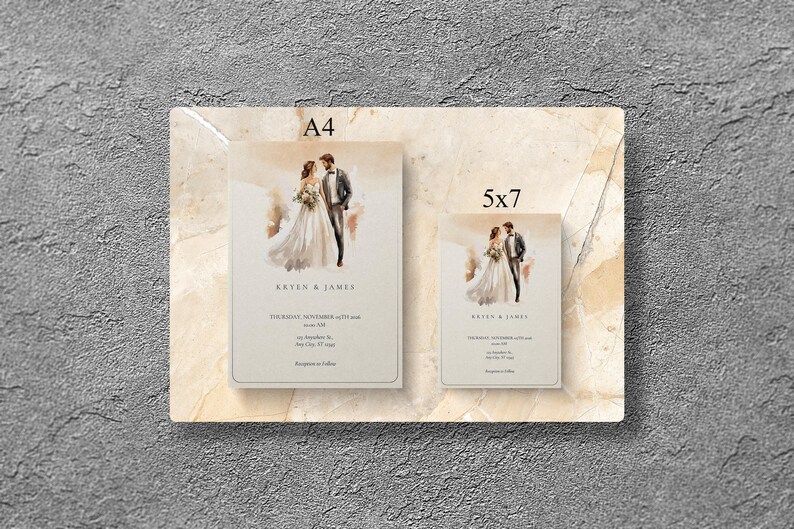 Watercolor Bride and Groom Wedding Print, Romantic Couple Wall Art ...