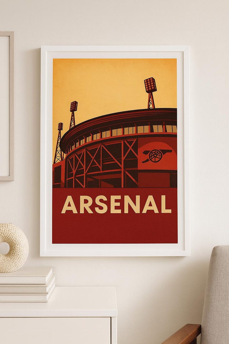 Vintage Football Art - Home of Arsenal - Etsy