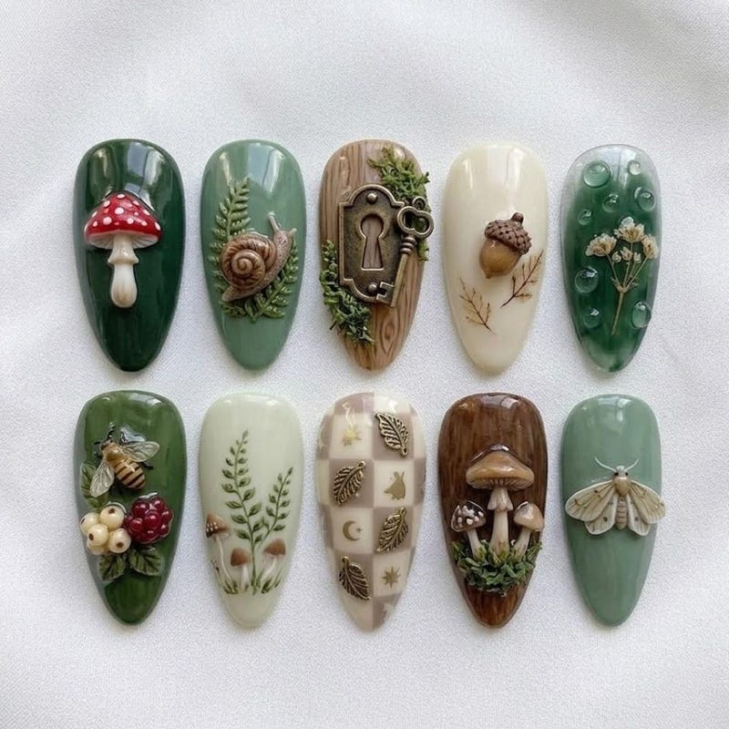 Nail Sets Cottage Core - Etsy
