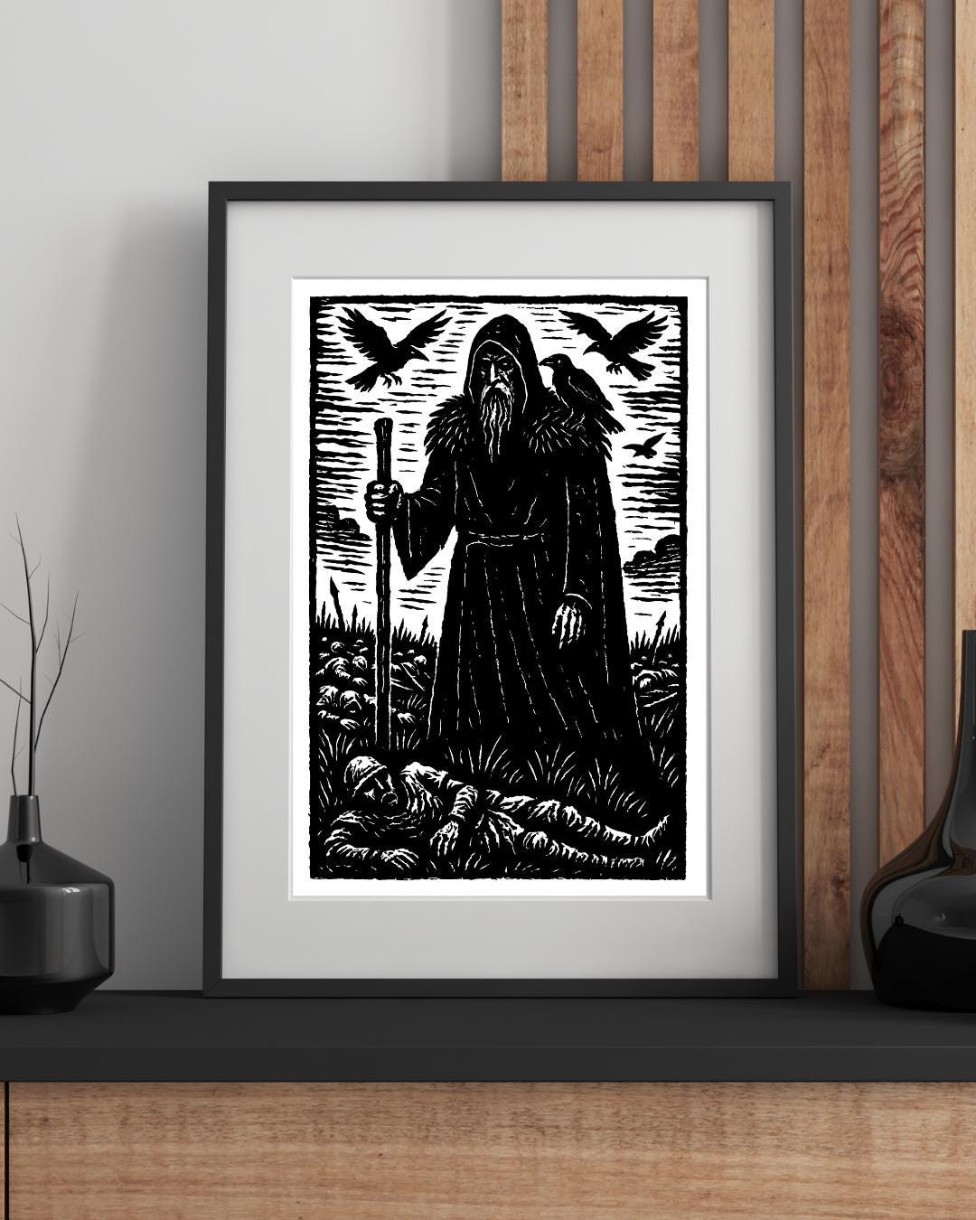 Odin God Poster, Odin God, Odin Norse God , Norse Mythology, Ancient ...