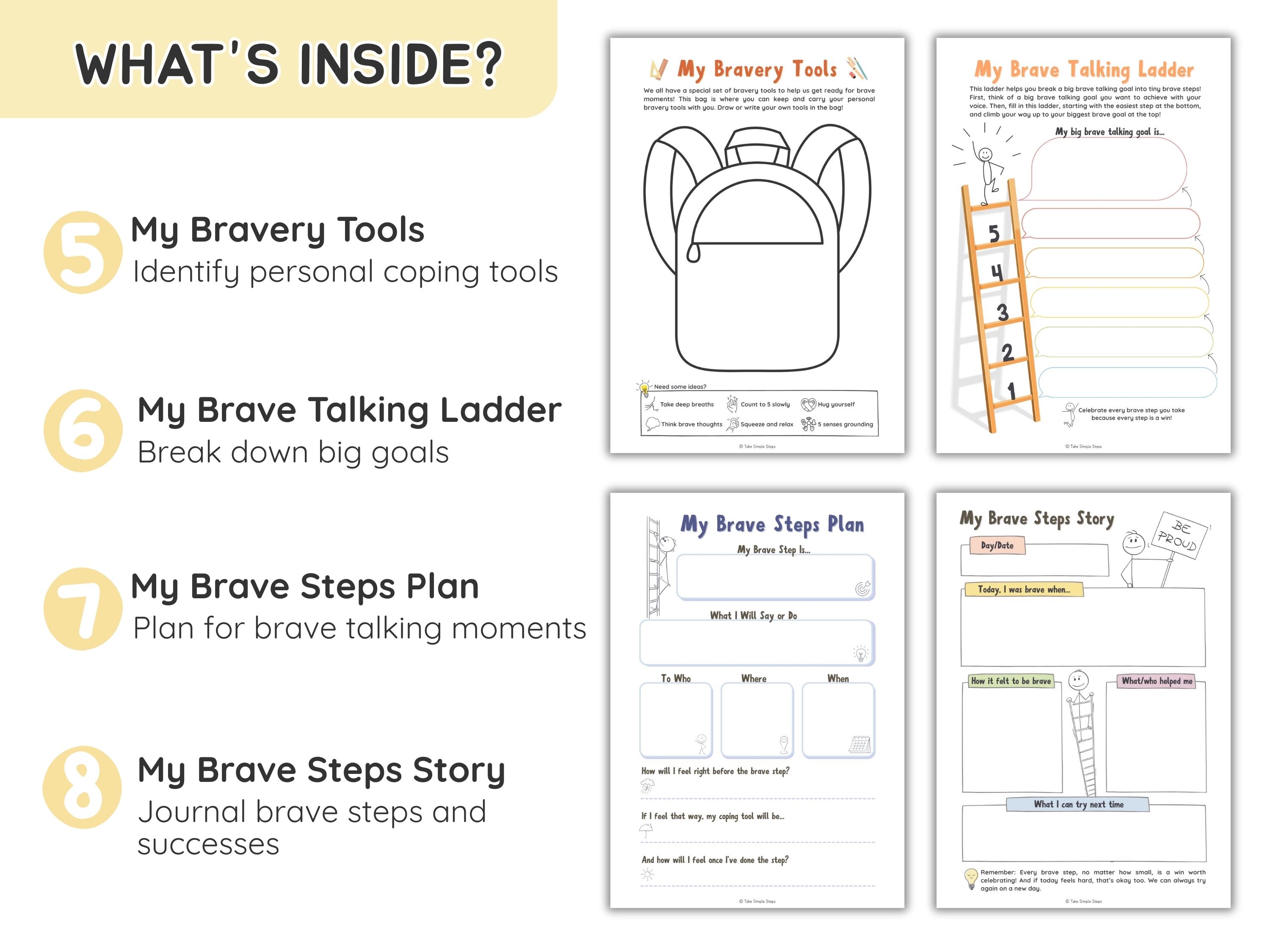 Selective Mutism Therapy Worksheets for Children - Etsy