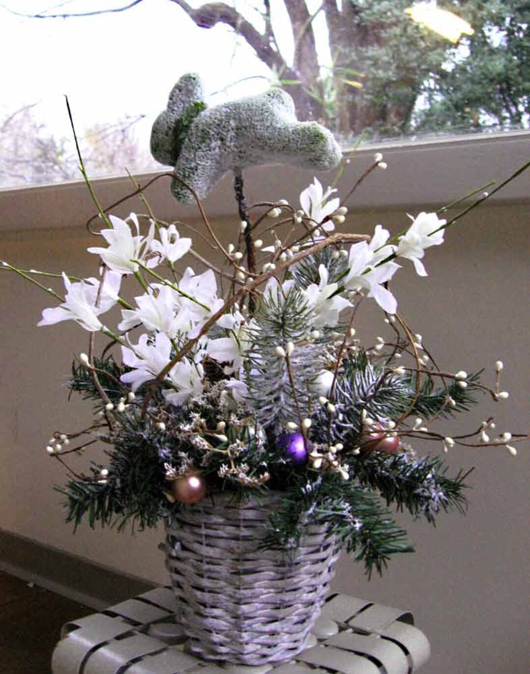 Christmas Topiary Centerpiece READY TO SHIP Whimsical and - Etsy