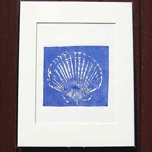 Giant Scallop Shell Print 11 X 14 Original Nature Relief - Etsy