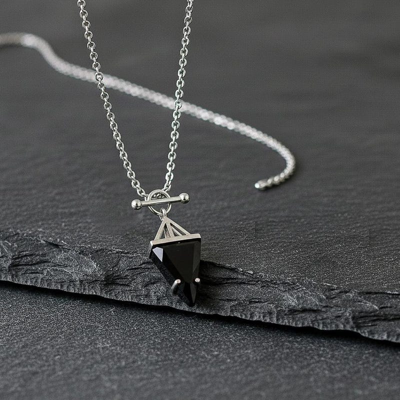 Triangle Toggle Necklace - Etsy UK